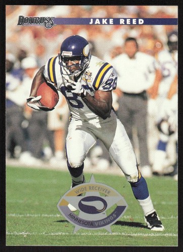 1996 Donruss Football Jake Reed #136 Minnesota Vikings | eBay