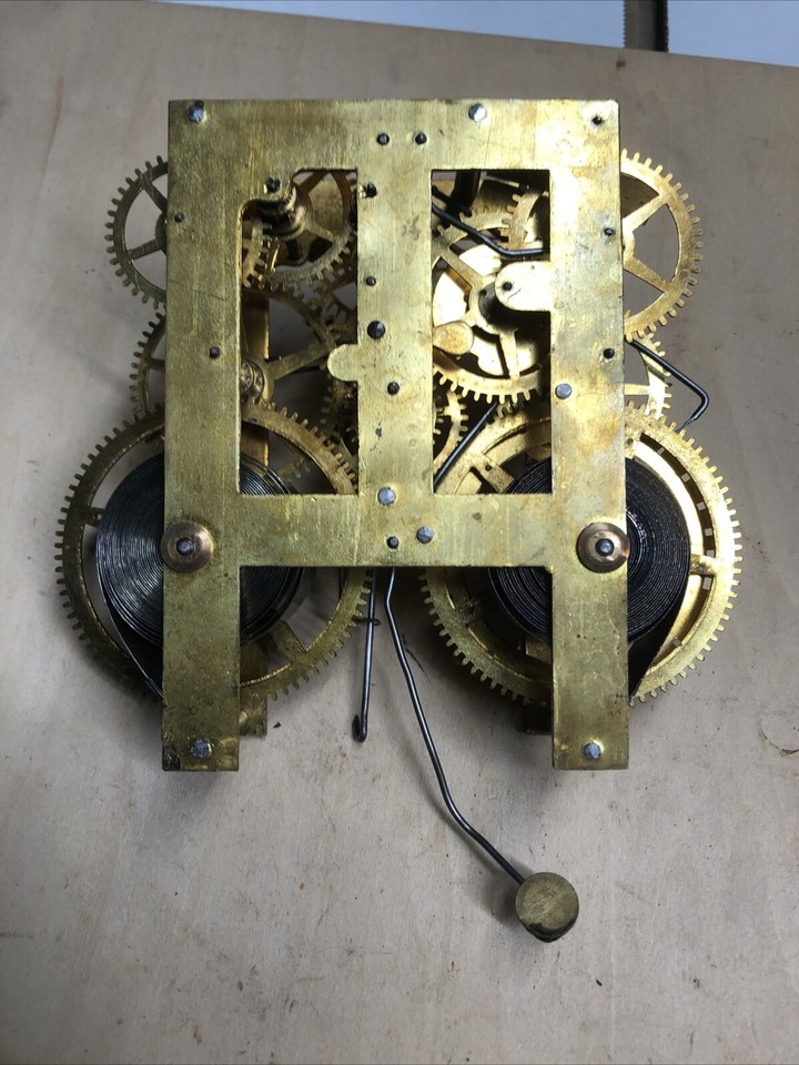 Vintage Antique F. Kroeber Mantle Clock Movement 1874 Patent PARTS ...