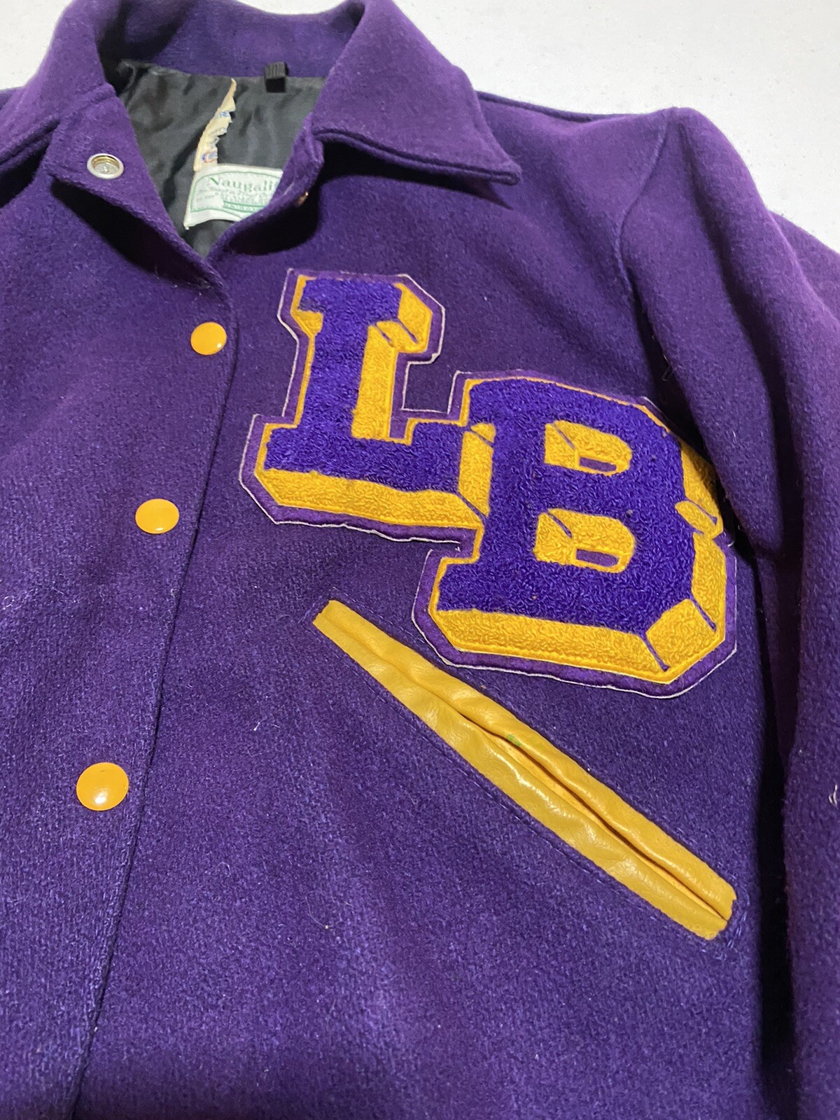 Vintage Letterman Varsity Jacket Mens Size 44 USA Woo… - Gem