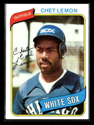 1980 Topps #589 Chet Lemon - NM/MT+ Set Break! | eBay