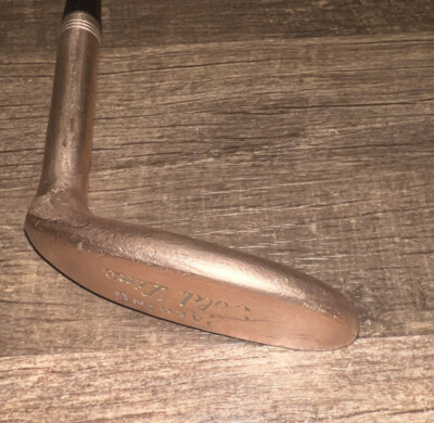 COPPER Putter Spalding Gold Line Steel Shaft Wrapped Grip Right Golf ...