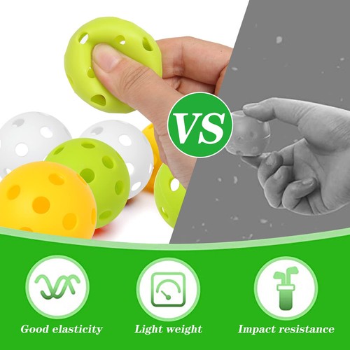 Plastic Golf Balls [Anti-Crack] 42mm Soft Training Golf Balls for Swing ...