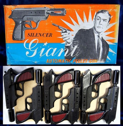 60s Japan Toys 007 JAMES BOND SECRET AGENT SPY GUN Complete Set of 1 ...