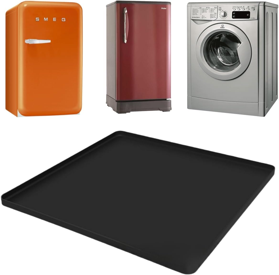 Mini Fridge Silicone Mat 20x20 Inch Raised Edges Drip Tray Floor ...