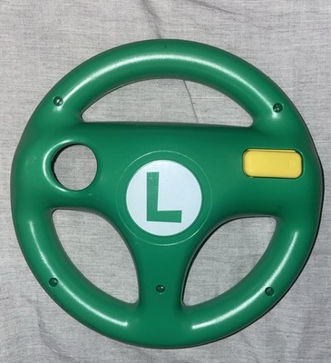 Luigi Nintendo Wii U Steering Wheel Mario Kart 8 Accessory UNTESTED | eBay