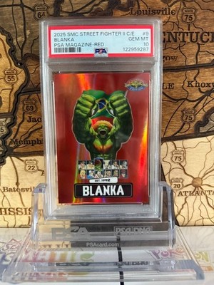 Street Fighter II Champion Edition PSA Magazine Promo BLANKA RED PSA 10 ...