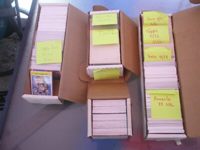 NHL est 2000 EARLY 1990's TRADING CARDS. UN-SEARCHED VARIOUS COMPANIES ...
