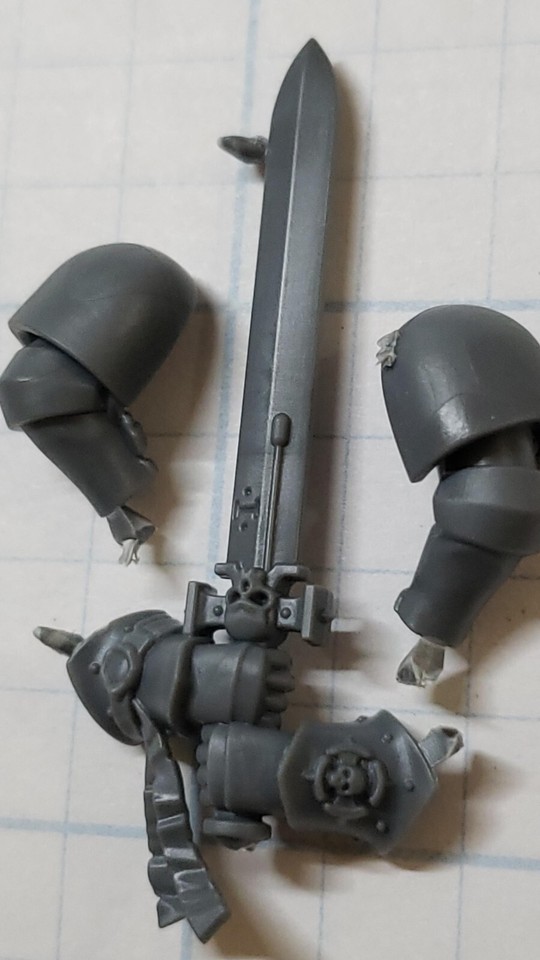 Warhammer 40k Space Marines Bits Company Heroes Champion Two Handed ...