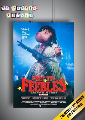 Meet The Feebles by Peter JACKSON Poster Movie Cult | eBay Australia