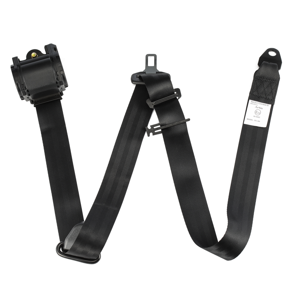 Universal 3 Point Inertia Seat Belts Retractable Car Safety Belt ...
