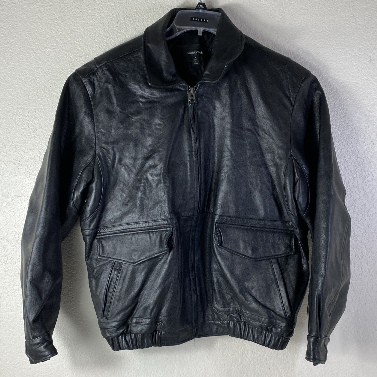 Colebrook Leather Jacket Quilted Motorcycle Men’s Med… - Gem