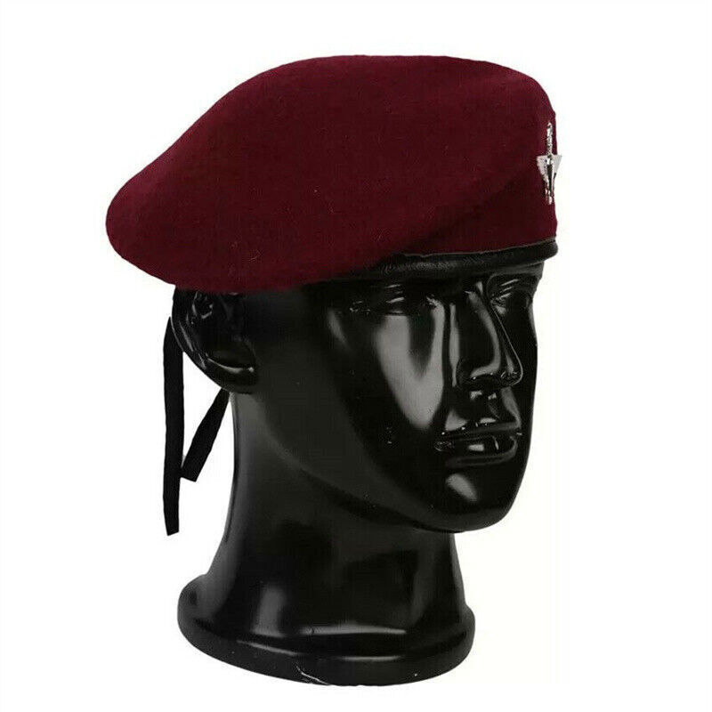 Uk British 1st Parachutist Airborne Parachute Regiment Red Wool Beret ...