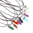 20pc Natural Quartz Crystal Stone Point Chakra Healing Gemstone Pendant ...