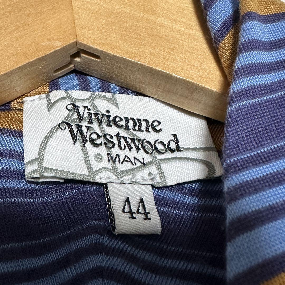 VIVIENNE WESTWOOD Men's Asymmetric Stripe Short Sleev… - Gem