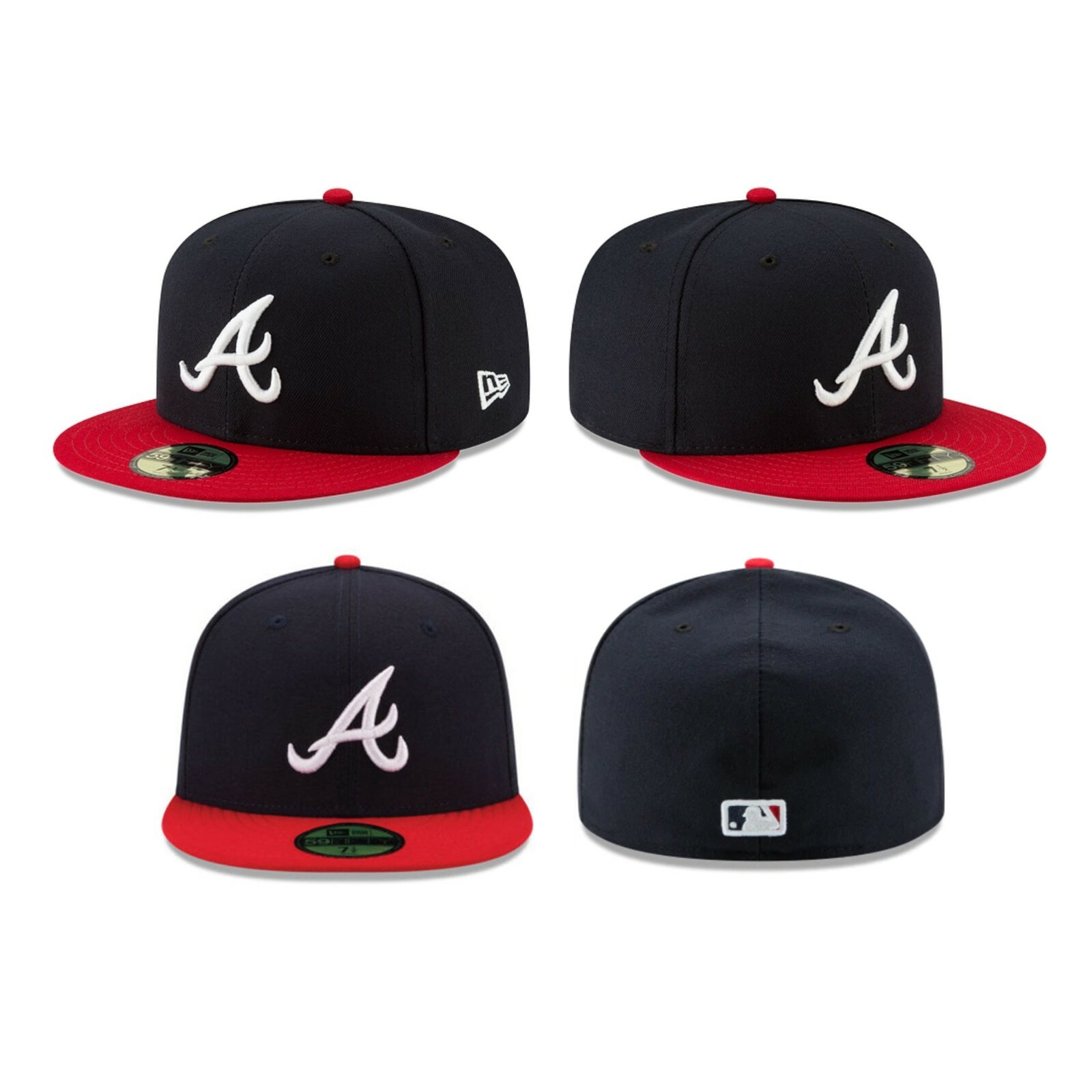 Atlanta Braves ATL MLB Game Authentic 59FIFTY Fitted Cap - 5950 A/Axe ...