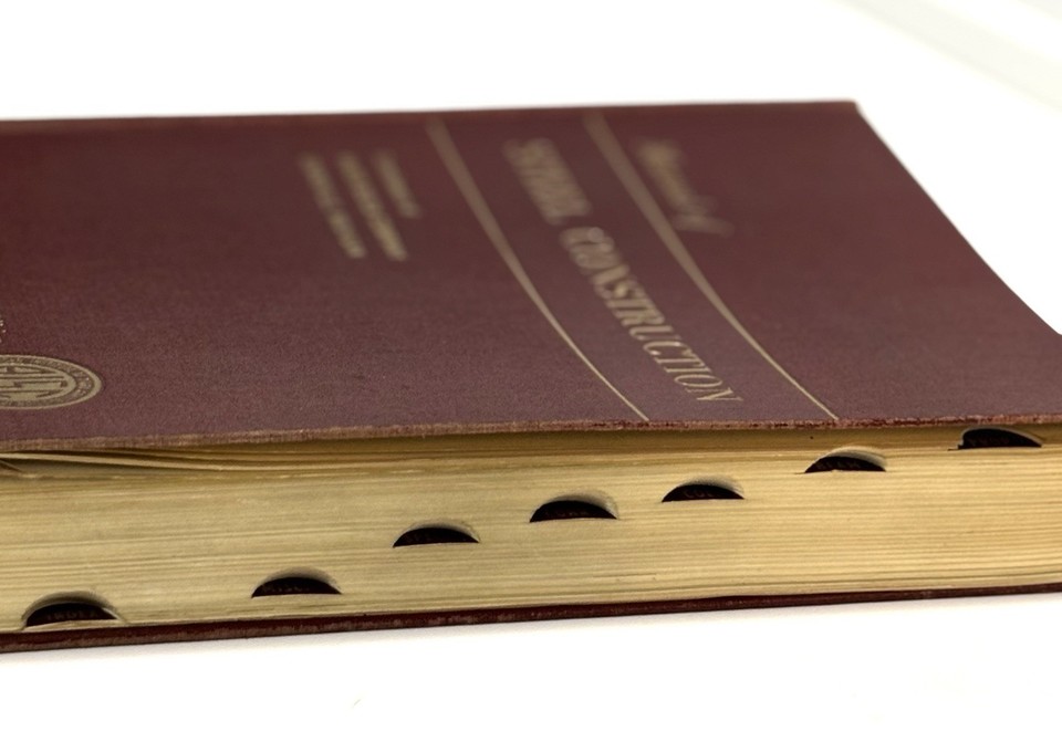 AISC Manual of Steel Construction Book 1963 6th Ed Architects Engineers ...