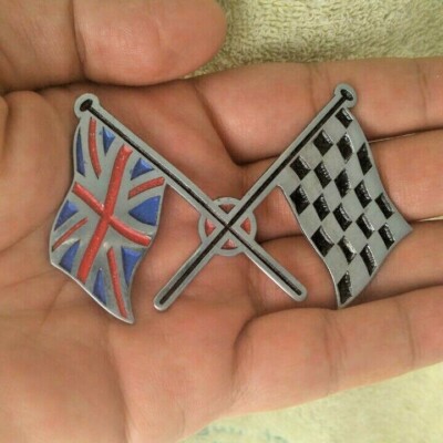 Speedway Flags handmade ULMA LAMBRETTA VESPA CAFE RACER LOGO BADGE ...