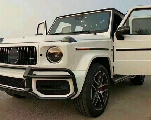 2019 - 2024 G63 Black Guard Brush Grille AMG Bumper W464 G500 Bull Bar ...