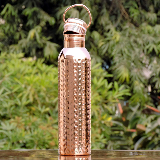 Copper Bottle | Copper Drinking Bottle | Pure Copper Water Bottle With ...