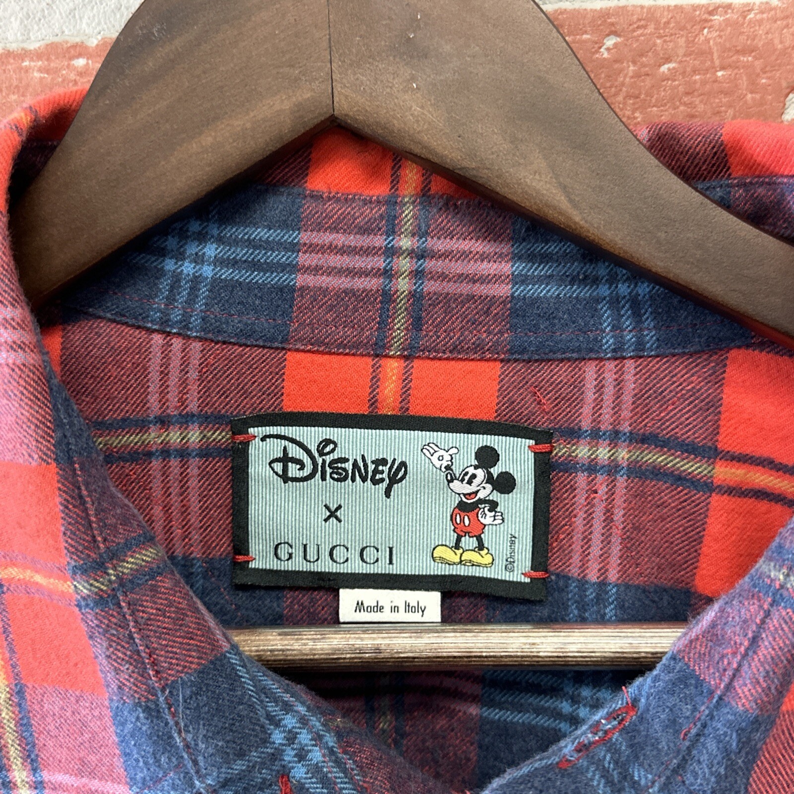 100% Authentic Disney x Gucci Flannel Mickey Mouse Sz… - Gem