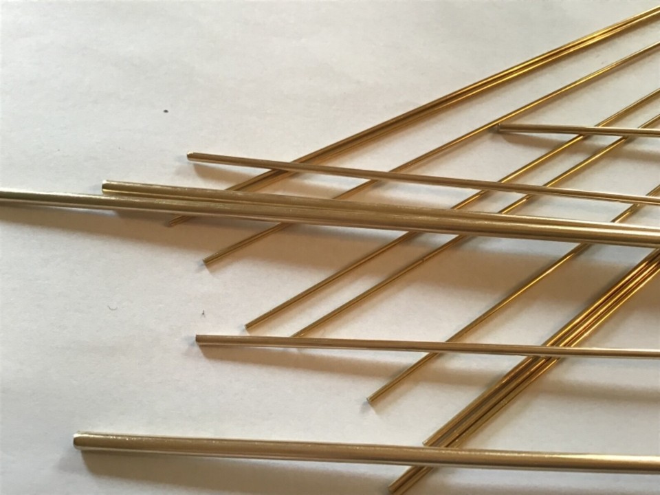 Model Engineering Brass Round Bar 1mm 1.5mm 2mm 2.5mm 3mm 2.38mm 1.58mm ...