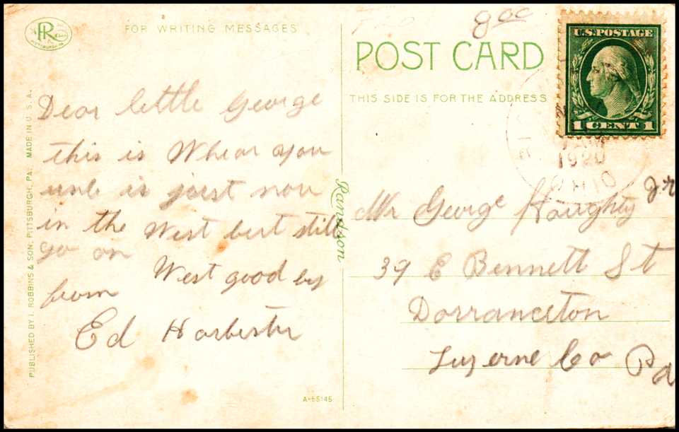 Postcard Vintage Pennsylvania Railroad Train Station Steubenville, OH ...