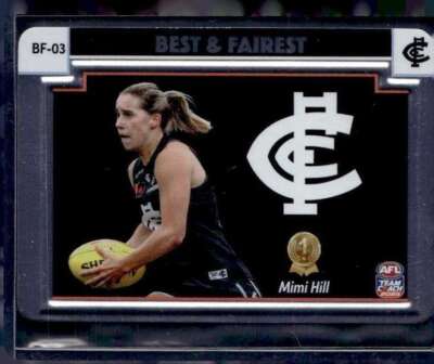 2023 AFLW TEAMCOACH , MIMI HILL SILVER 'B N F' CARLTON | eBay Australia