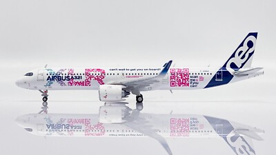 House Color Airbus A321neo XLR F-WWAB QR Code JC Wings LH4AIR338 LH4338 ...