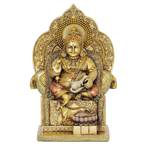 Lord Kuber Multicolor Poly Resin Statue for Wealth and Harmony (Size: 7 ...