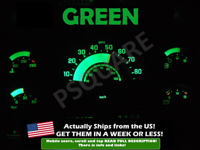 Gauge Cluster LED Dashboard Bulbs Green For Chevy GMC 88 91 C/K Series ...
