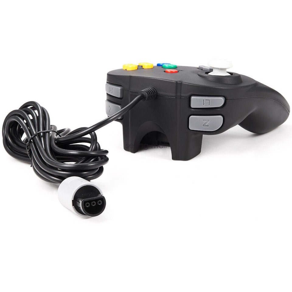 Mini N64 Wired Controllers Joystick Dual Z Button For Nintendo 64 Video ...