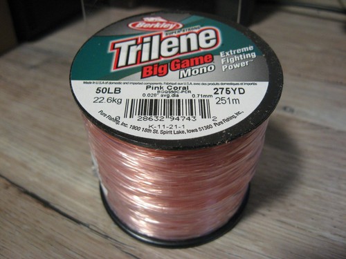 Berkley Trilene Big Game Mono Fishing Line 50 LB 275 Yards Pink Coral ...