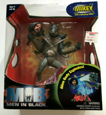 VINTAGE MEN IN BLACK MIB MIKEY WITH EXPLODING BODY ACTION FIGURE NEW ...