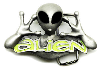 Alien Belt Buckle Sci fi Cosplay Fantasy Themed Authentic Bulldog ...