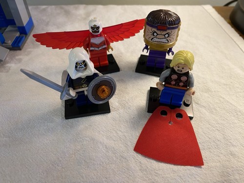 Lego MARVEL Minifigure Lot Set 76018 MODOK FALCON TASKMASTER THOR ...