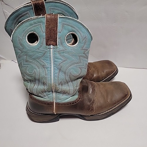 Lady Rebel by Durango Blue Powder n' Lace Saddle Western Boots Women ...