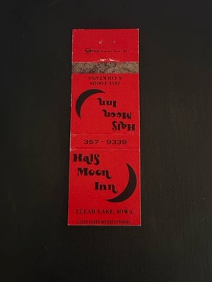 Half Moon Inn Clear Lake Iowa Vintage Matchbook Cover 106 | eBay