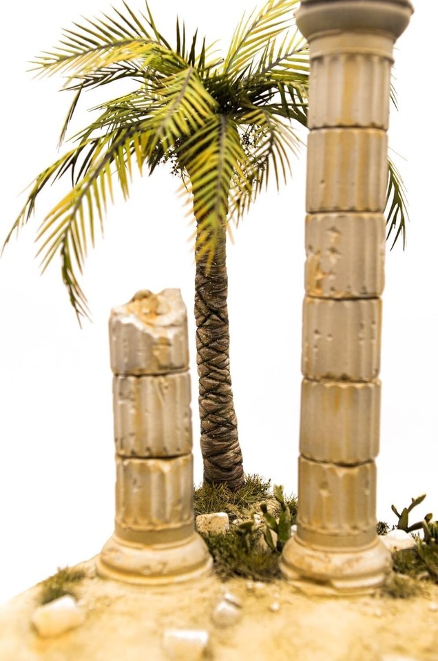 1/35 Diorama Base North African Temple Diorama Scene Model Kit RTD35032 ...
