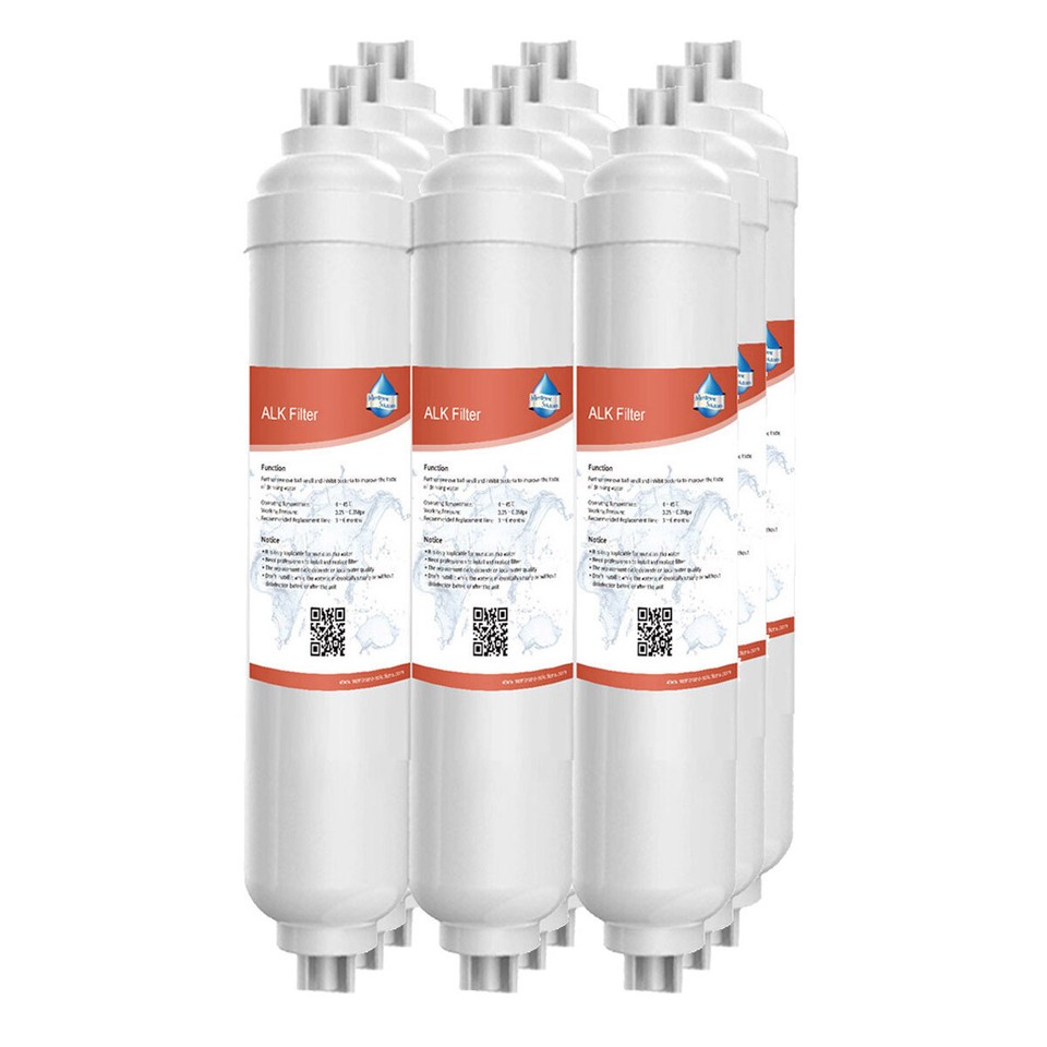 1-10 Pack Alkaline Water Filter pH+ Replacement 4-Layer 1/4" Quick ...