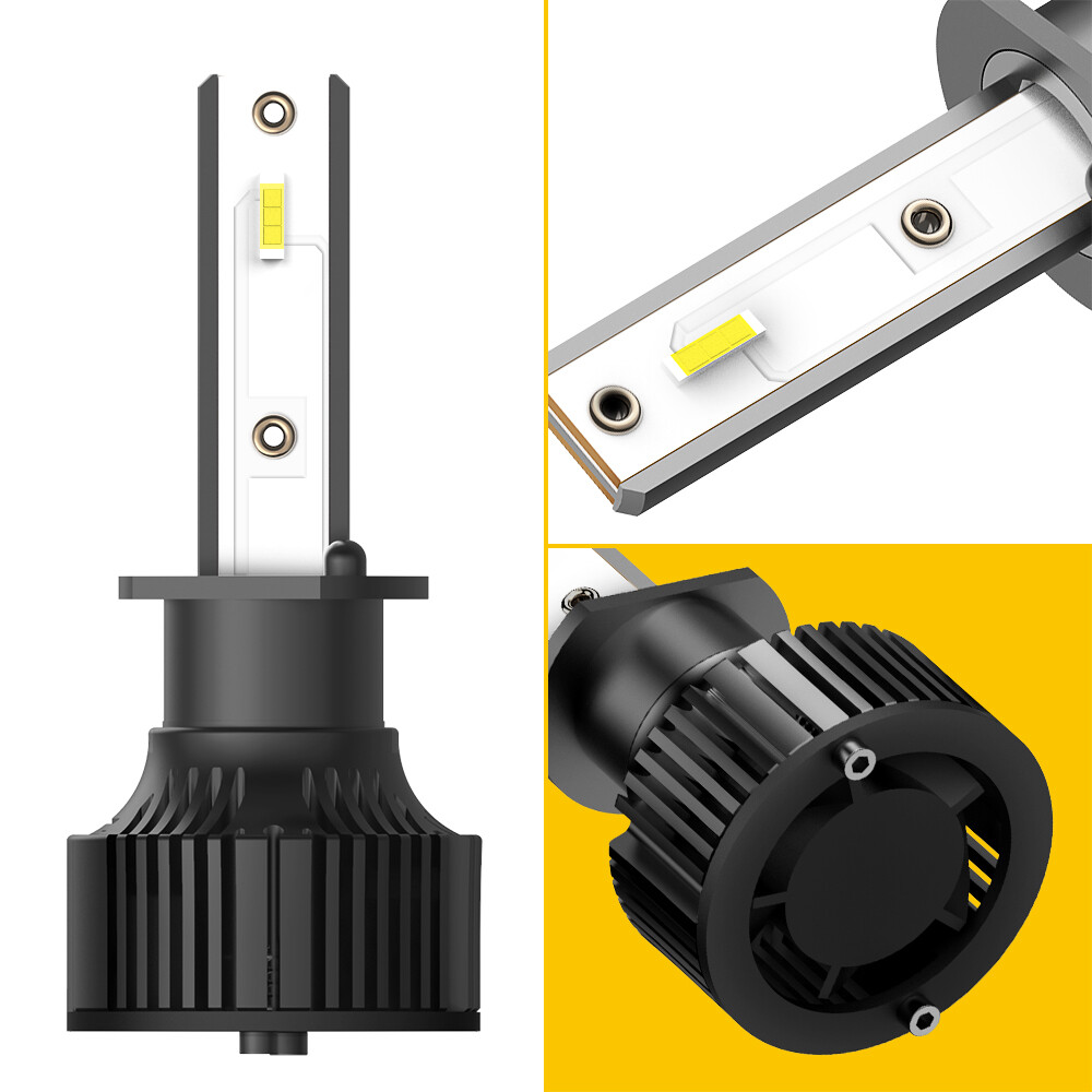 2X H1 12V 16000LM LED Headlight Light Bulbs Kit Car Lamp Replace White ...