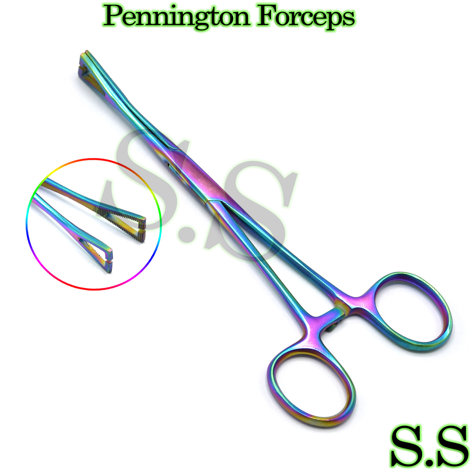 Pennington Forceps Multi Colors Slotted with Ratchet Surgical ...