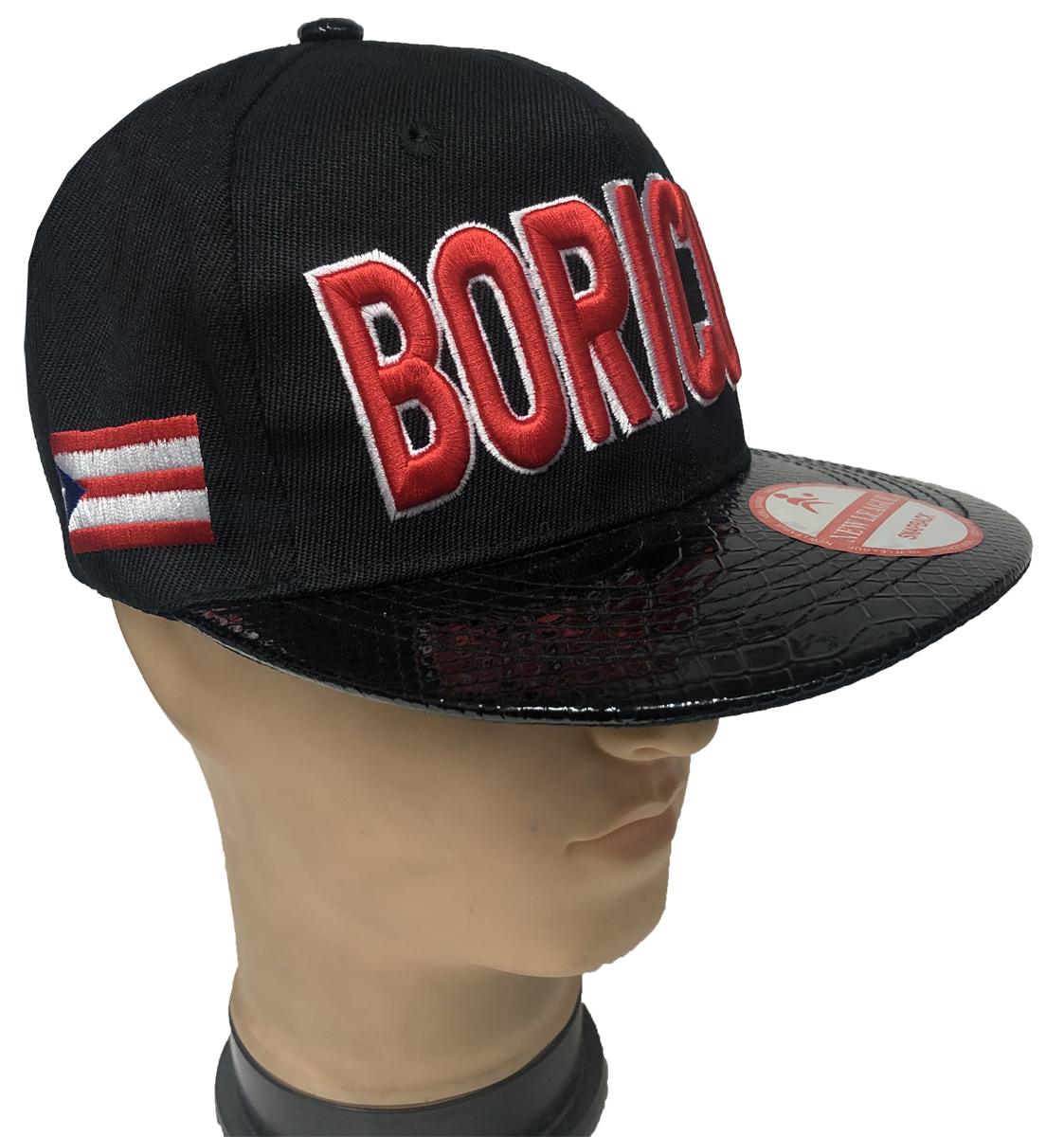 BORICUA PUERTO RICO 3D Embroidered Snapback Cap Adjustable Baseball Hat ...