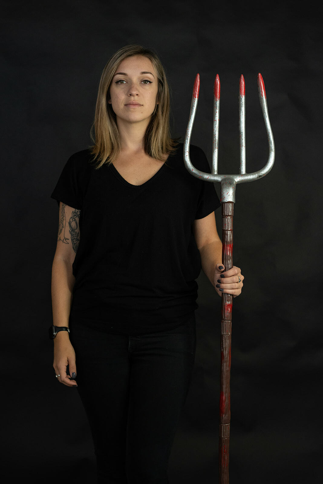 Deluxe 56" Plastic Fake Pitchfork Pitch Fork Halloween Costume ...