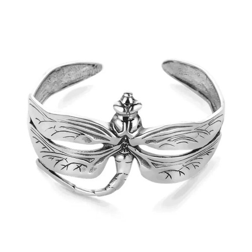 Art Nouveau Dragonfly Bangle 925 Silver Jewelry New | eBay UK