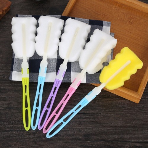 Reusable Sponge Cup Brushes Detachable Cup Cleaning Brush Cleaner Tool ...