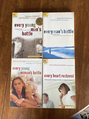 4 Book Lot) Every Young Man’s Battle, Young Woman’s, Man’s, and Heart ...