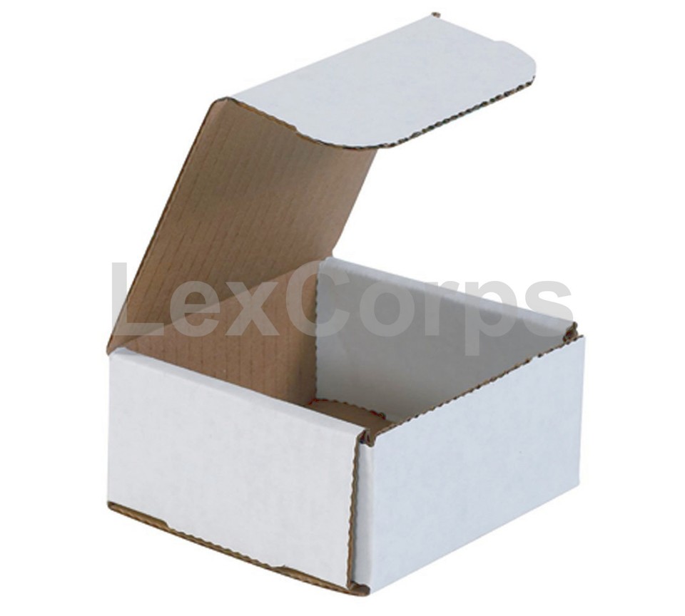 White Corrugated Mailers MANY SIZES 50 100 200 Shipping Boxes | eBay