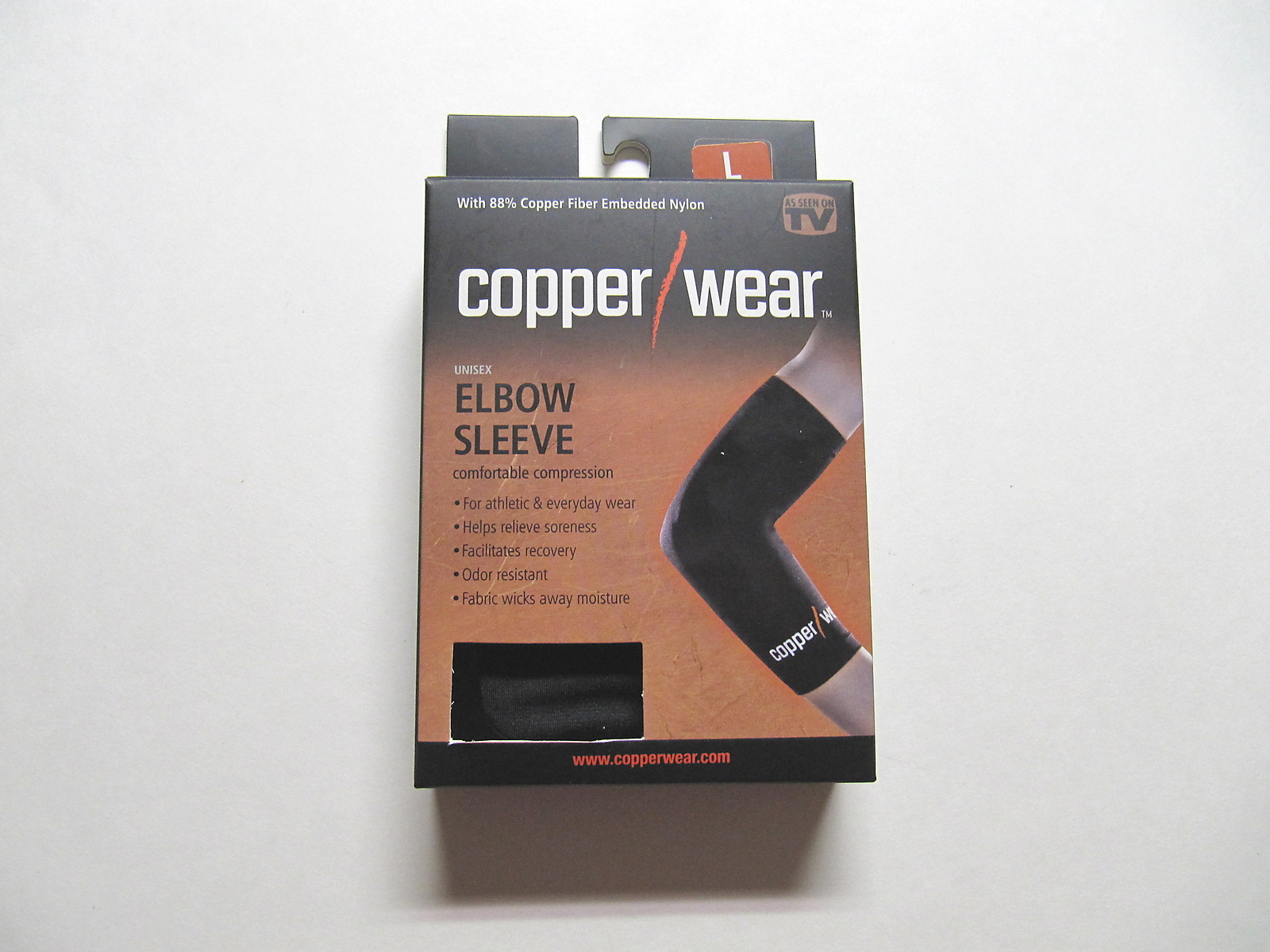 NEW LG COPPER WEAR ELBOW SLEEVE COMFORTABLE COMPRESSION ASOTV | eBay