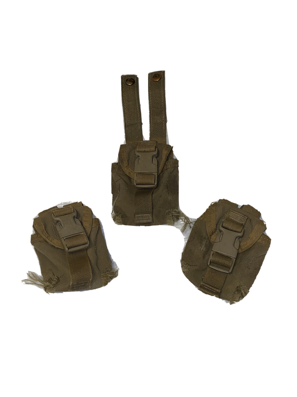 Set of 3 / USMC Marine Corps M67 Grenade Pouch *** Coyote *** Acc/Dmgd ...