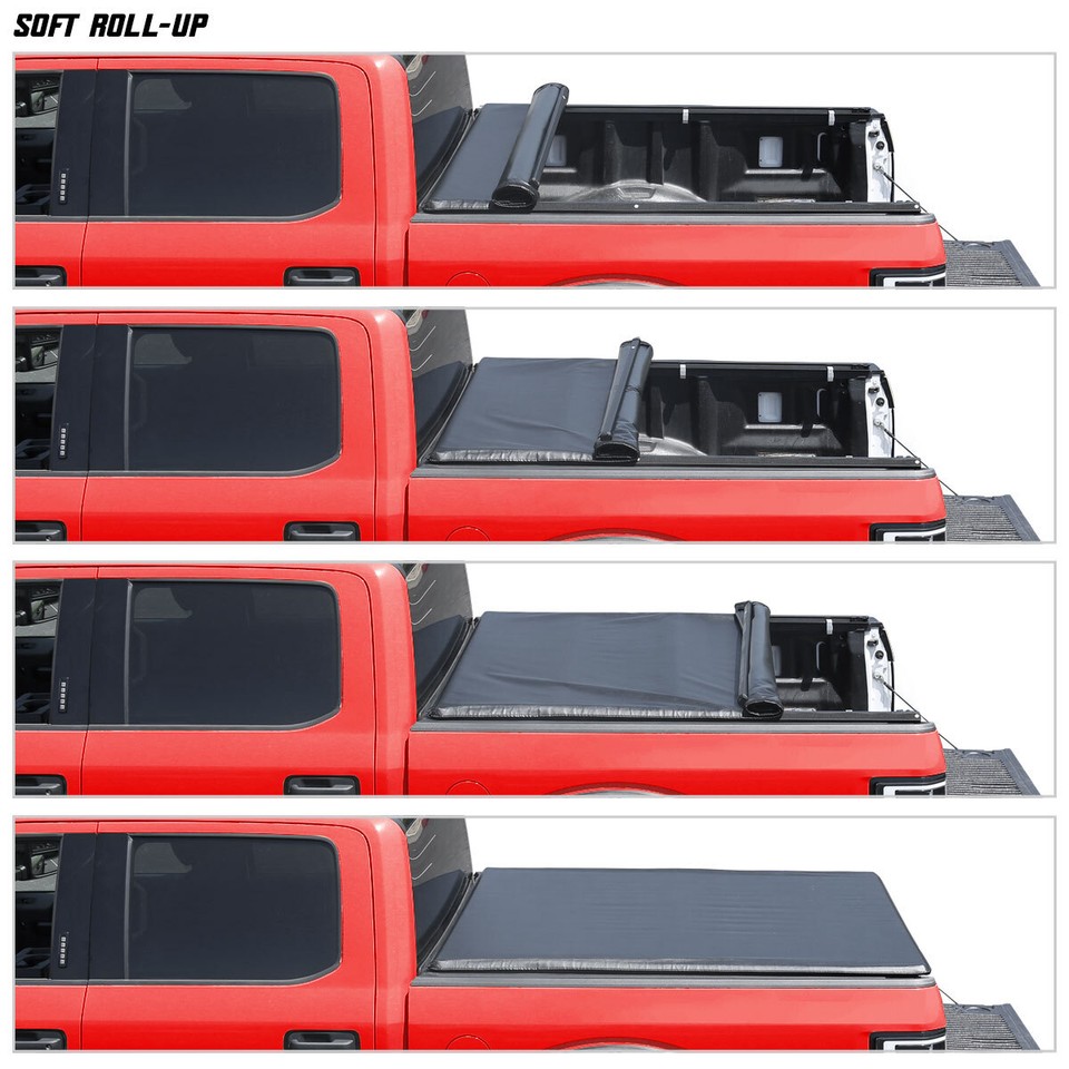 Tonneau Cover Fits 1993-2011 Ford Ranger Flareside 6FT Truck Bed Soft ...